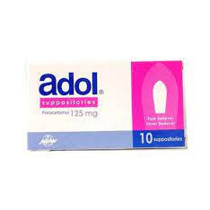 Buy Adol 125mg Suppositories 10's – Lubeni Pharmacy