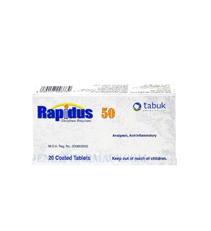 Buy Rapidus 50mg Tablet, 20's – Lubeni Pharmacy