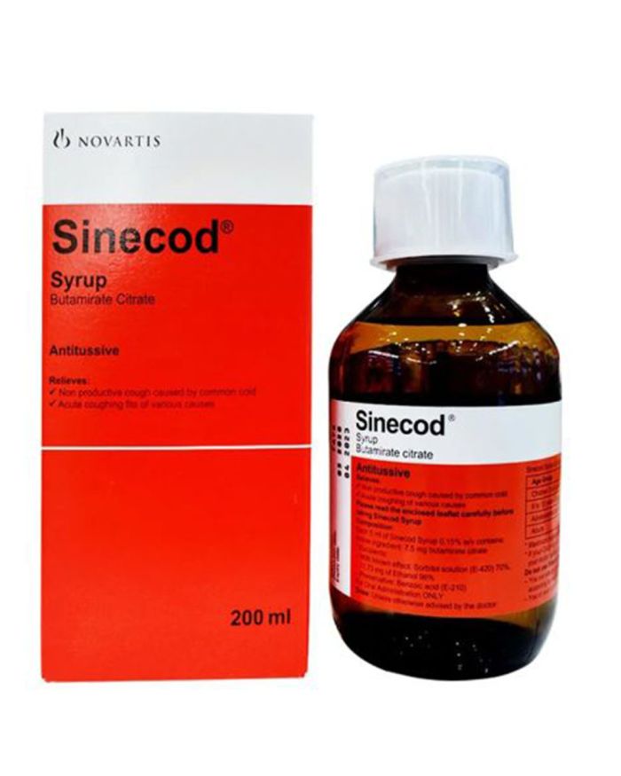 Buy Sinecod Syrup 200ml – Lubeni Pharmacy
