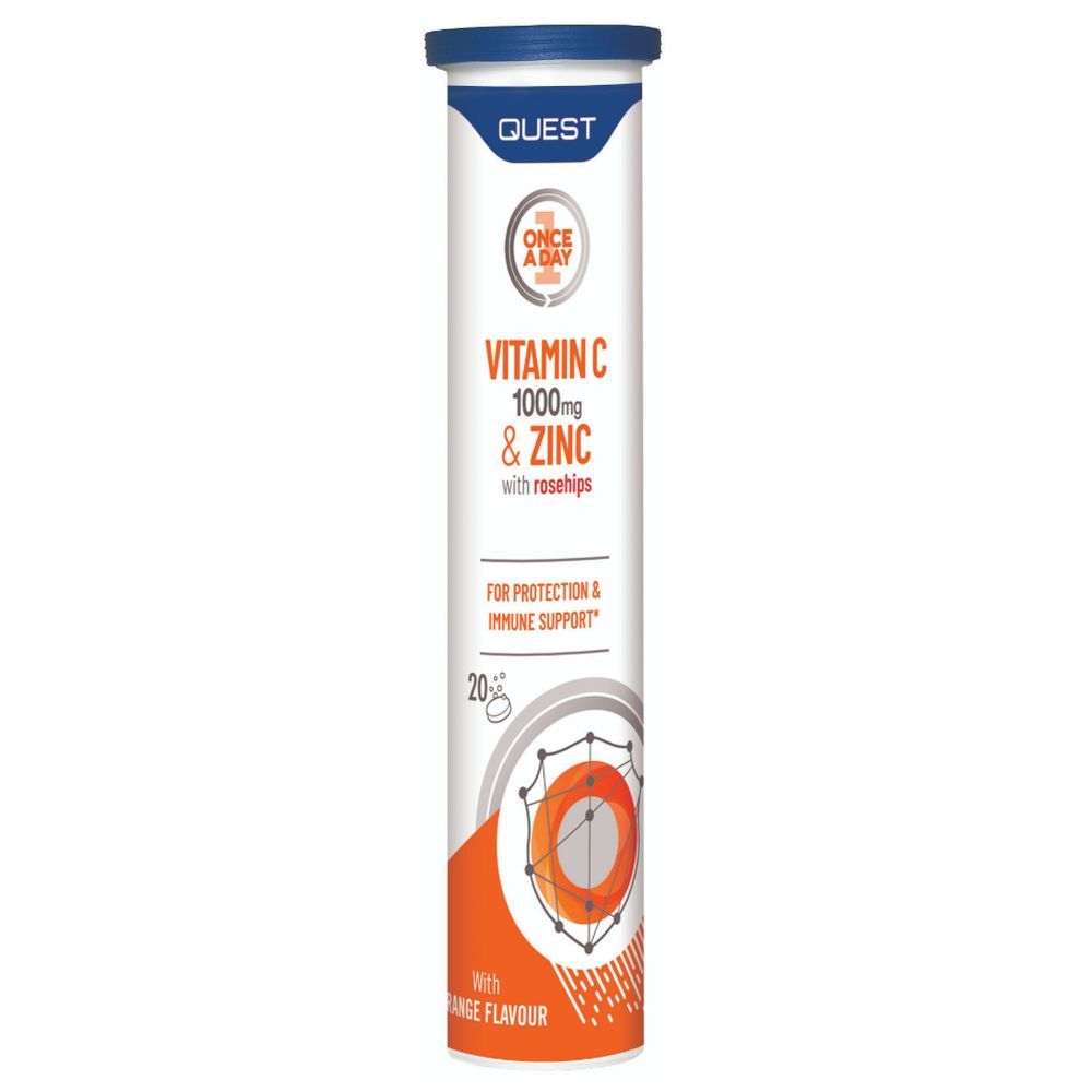 Buy Quest Once A Day Vitamin C + Zinc Effervescent Tablets 20's ...